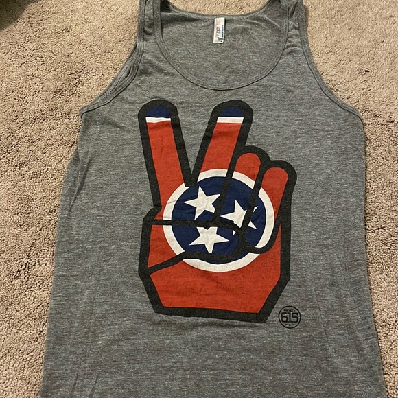 Tops | Nashville Flag Peace Sign Tank | Poshmark